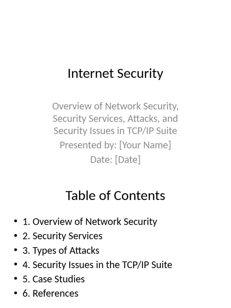 Network Security Overview & Threats | PDF | Denial Of Service Attack ...