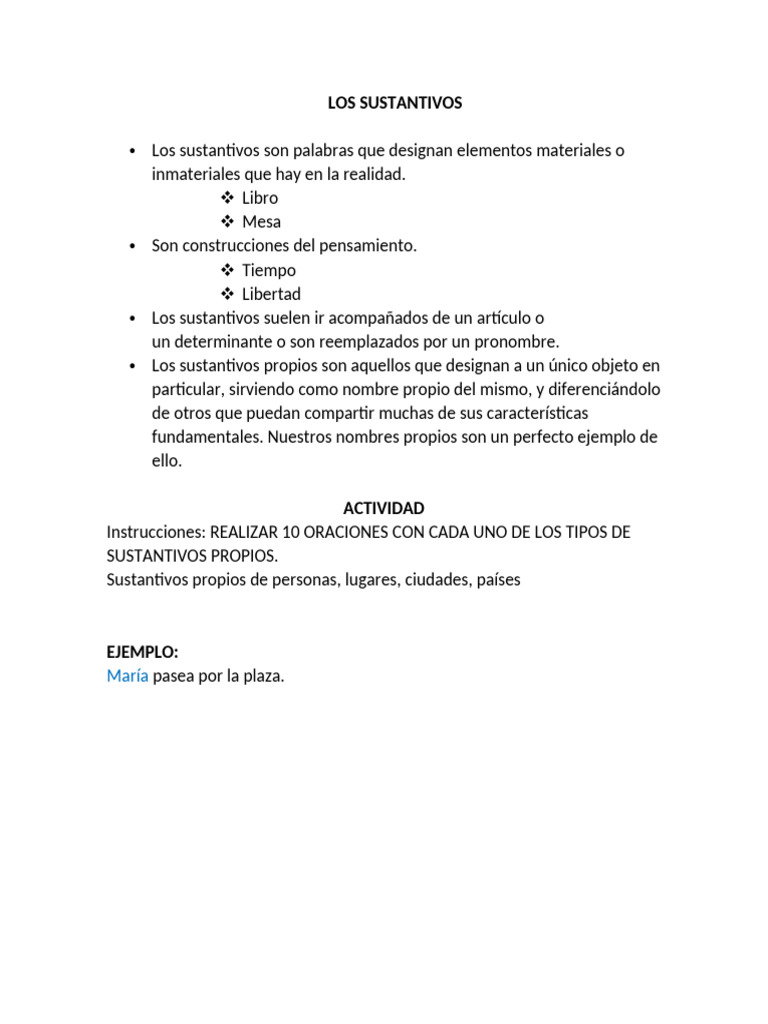 Sustantivo Propio | PDF