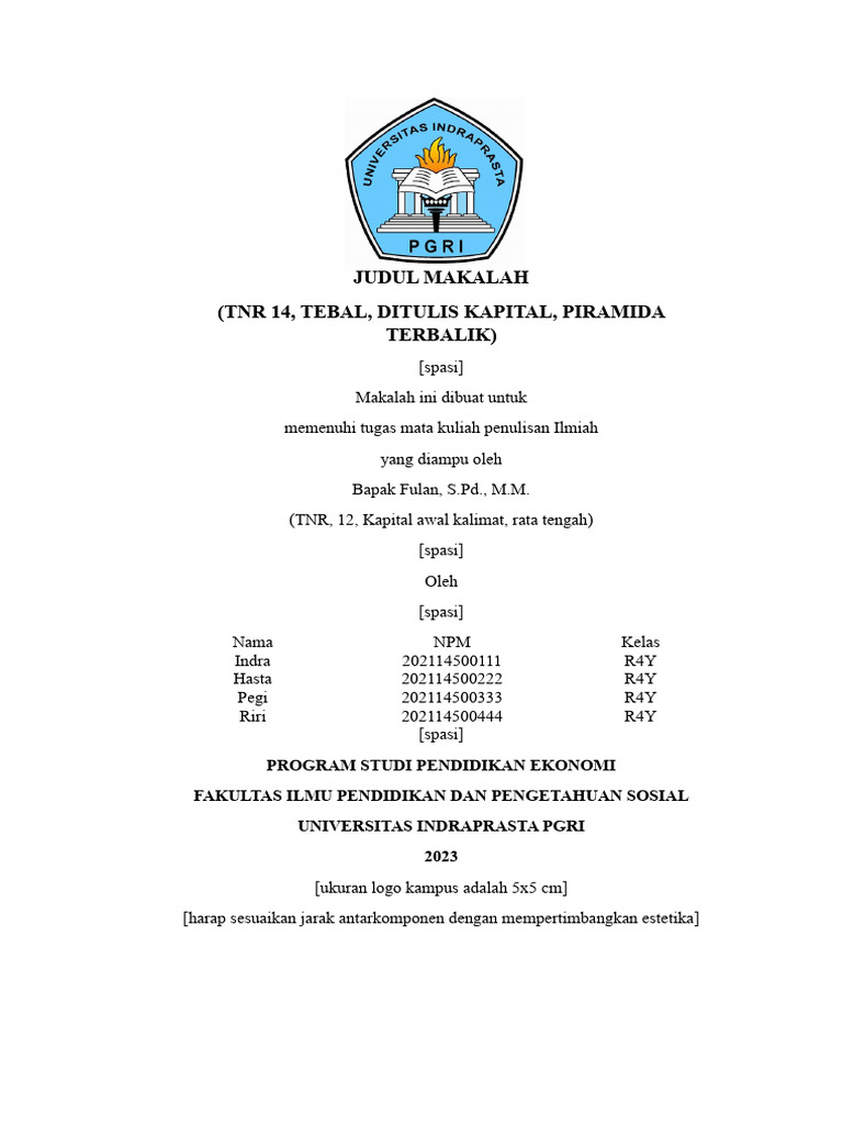 template Makalah | PDF