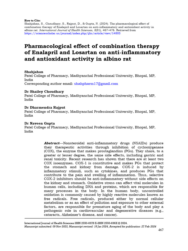 The Pharmacological Effect of Combinatio E05af24d | PDF | Antioxidant ...