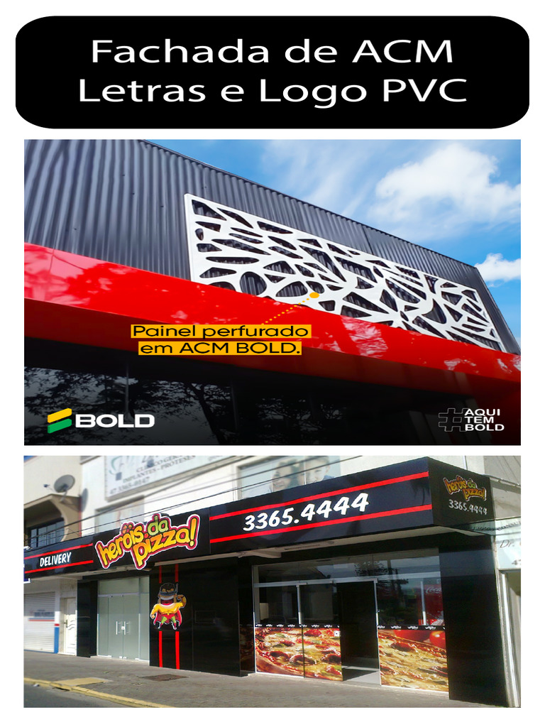 Fachada de Acm e Letras e Logo de PVC 01 | PDF