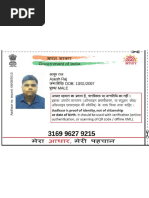 Sample Aadhaar Template | PDF