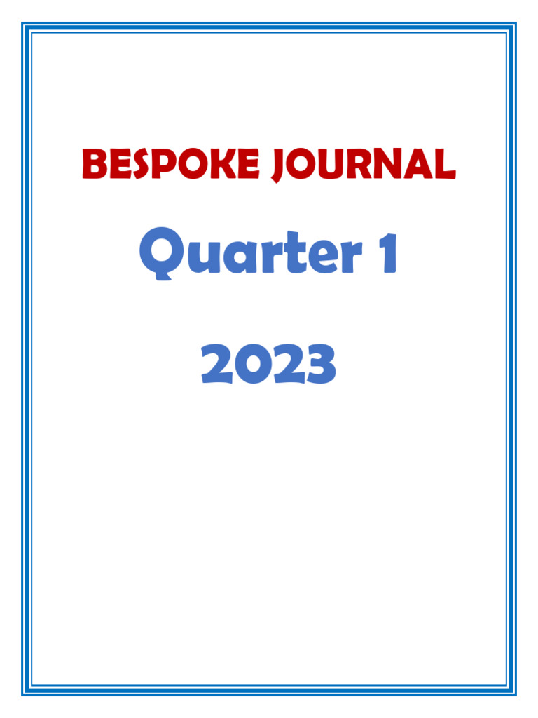 Bespoke Journal | PDF