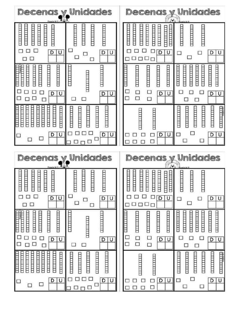 Decenas y Unidades | PDF