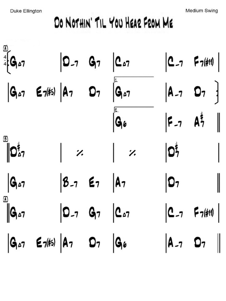 Do Nothin' Til You Hear From Me - Grille | PDF