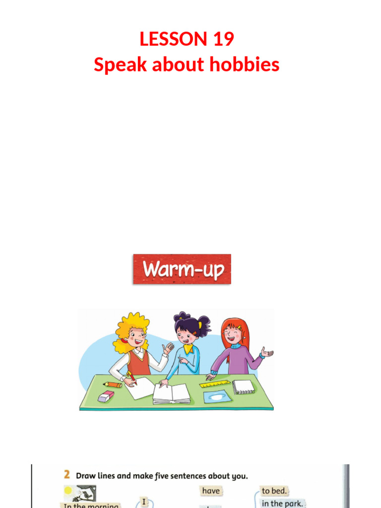 LESSON 20 - Speak About Hobbies | PDF