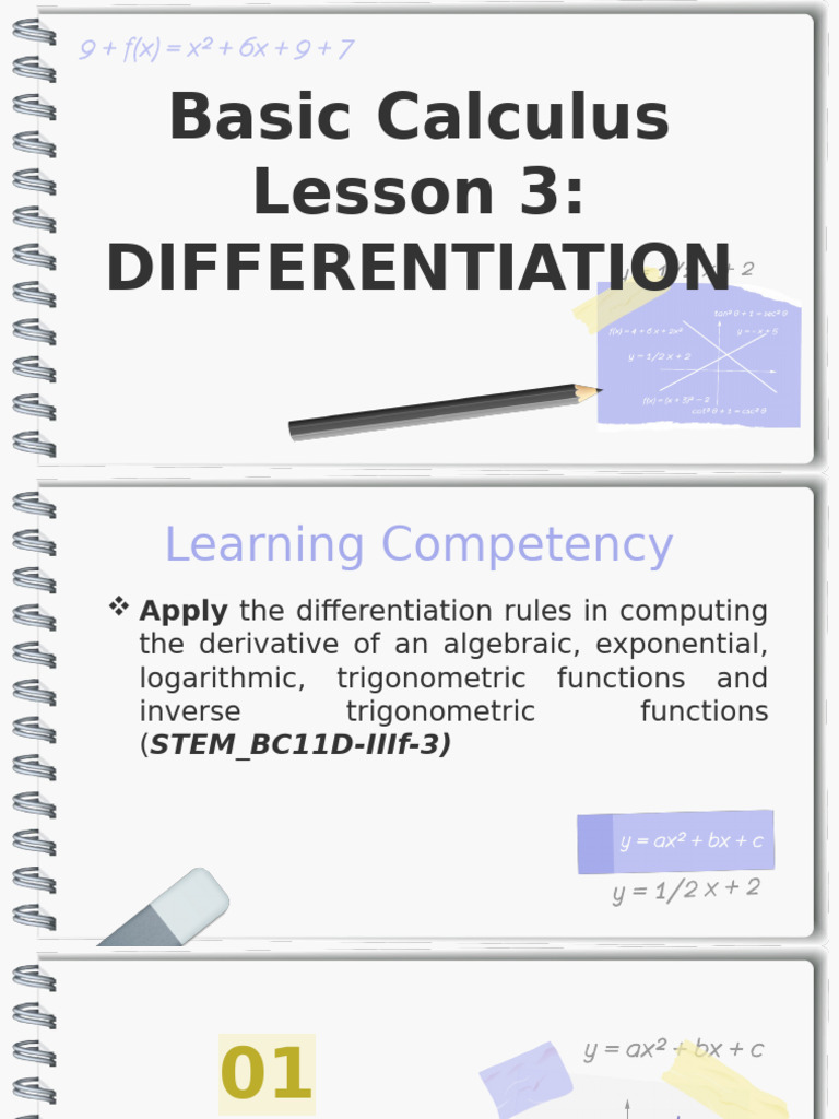 Week 3 4 - Differentiation Rules 1 | PDF | Derivative | Function (Mathematics)