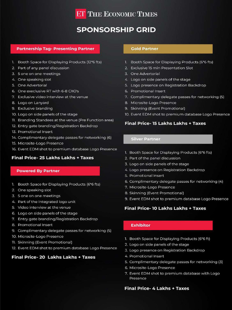Sponsorship Grid | PDF