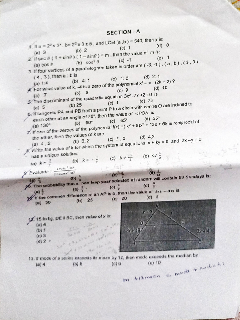 Maths Qp Model 2 | PDF | Equations | Computational Science