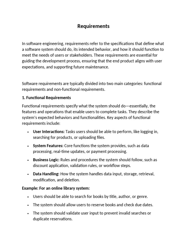 Requirements and Types - Copy | PDF | System | Server (Computing)