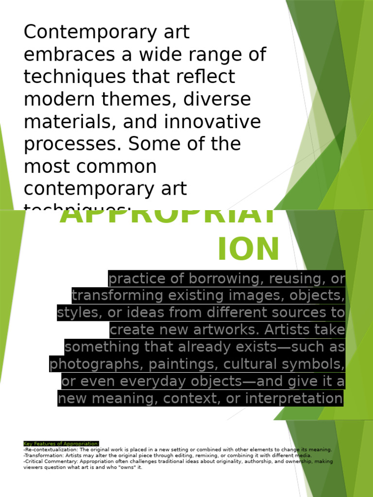 Contemporary Art Embraces A Wide Range of Techniques | PDF | Collage ...