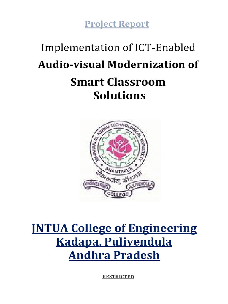 Project Report JNTUA College of Engineering, Kadapa, Pulivendula, Andhra Pradesh | PDF ...