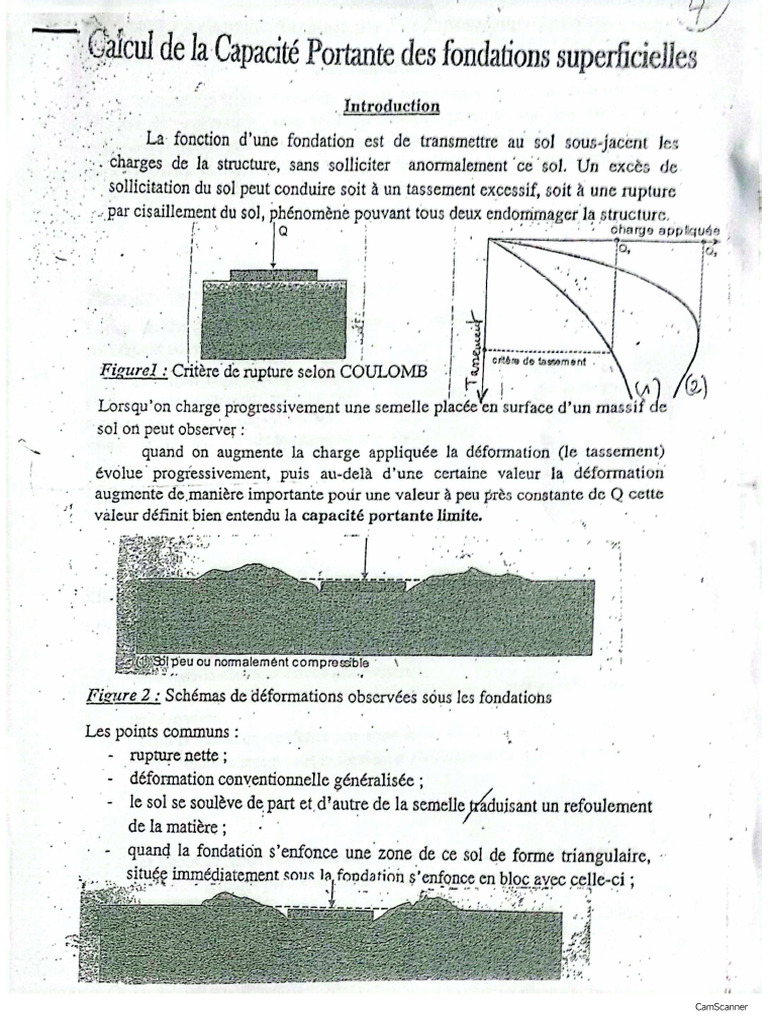 Meca Sol Calcul de La Capacité Portante - 1 | PDF