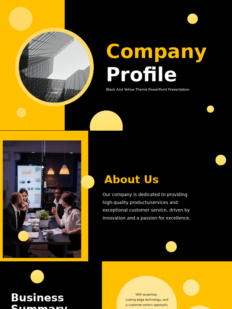 SlideEgg - 85220-PowerPoint Template Black and Yellow | PDF | Software ...