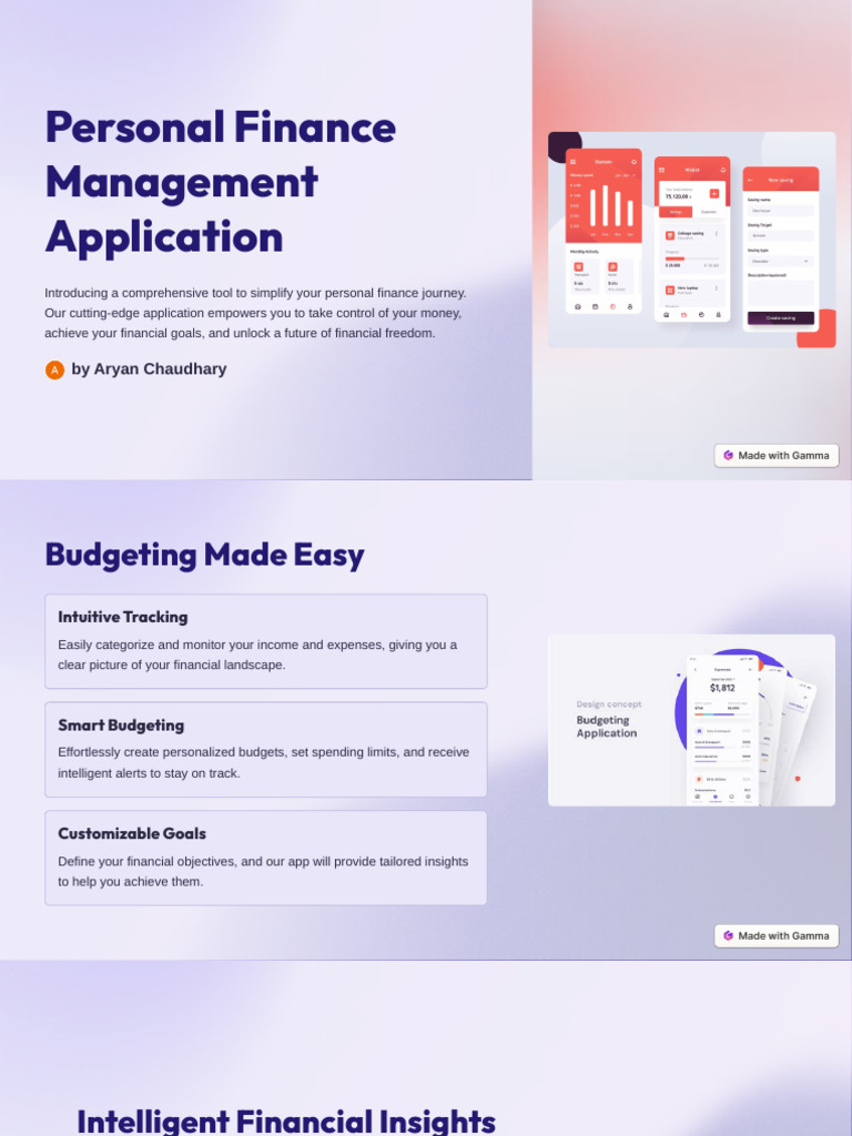 Personal Finance Management Application | PDF | Usability | Mobile App