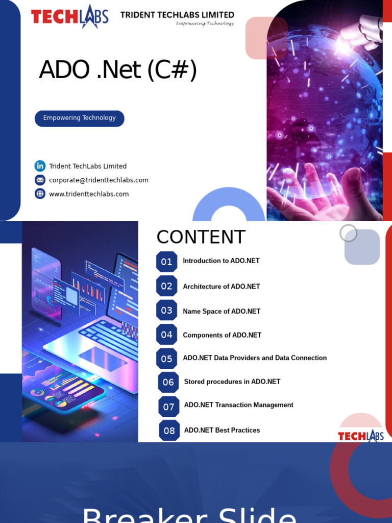 Formatted ADO NET Presentation | PDF