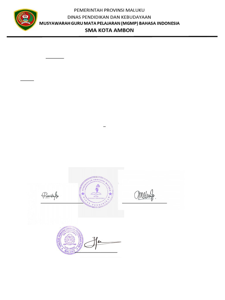 Undangan MGMP Bindo Januari 2025 | PDF