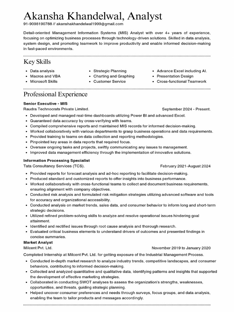 Akansha Resume. | PDF