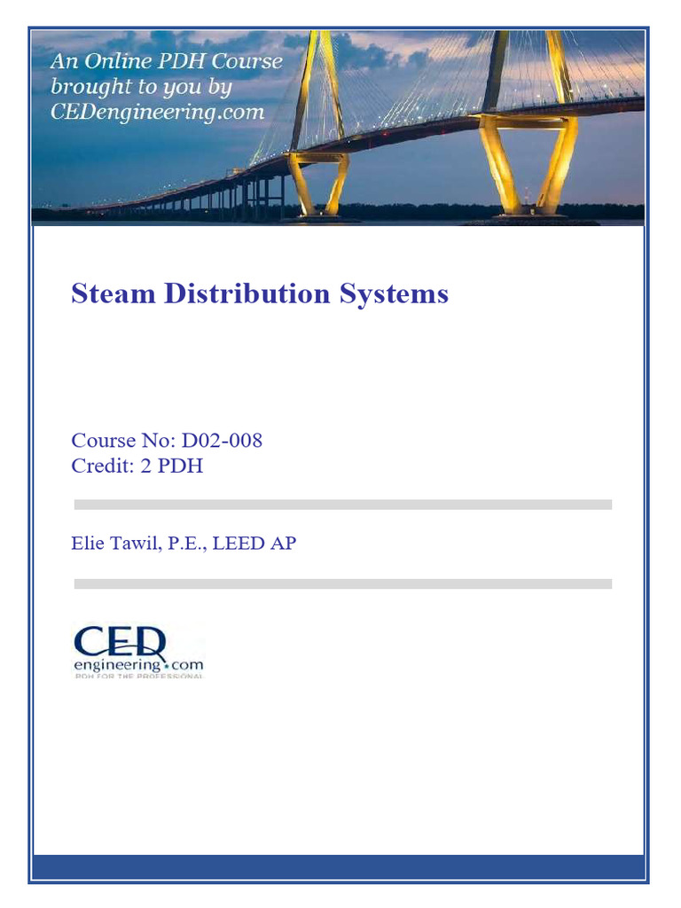 D02-008 - Steam Distribution Systems - US | PDF | Water Heating | Boiler