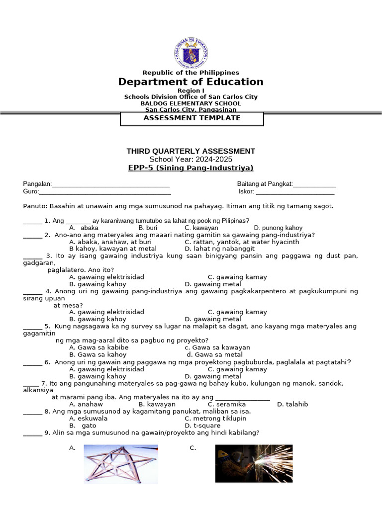 3rd QA EPP 5 IA | PDF
