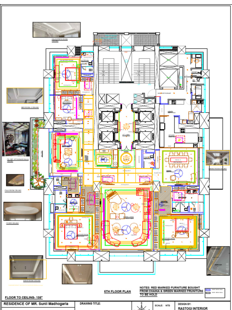 5th FL - RCP LAYOUT - THE 42 | PDF | Interior Design | Home