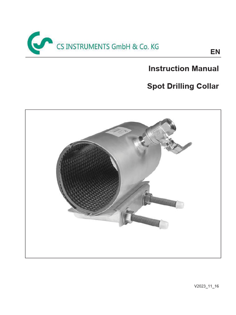 Instruction Manual Spot Drilling Collars | PDF | Pipe (Fluid Conveyance ...