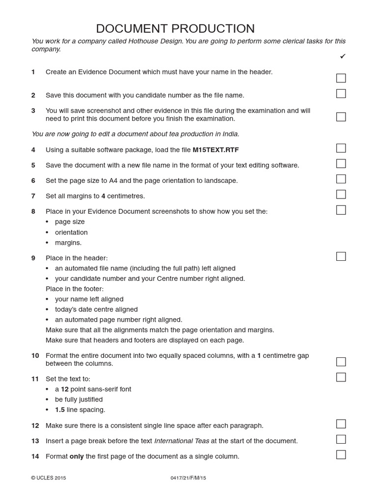 Document tasks | PDF | Typefaces | Writing