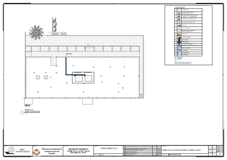 Annex Villa - Power Layout - Roof Floor Plan | PDF | Environmental ...