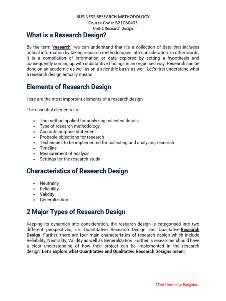 Research Design Types | PDF | Qualitative Research | Quantitative Research