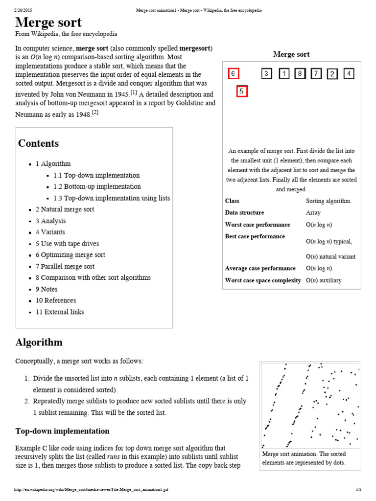 Merge Sort | PDF | Algorithms And Data Structures | Computer Programming Merge Sort | PDF | Algorithms And Data Structures | Computer Programming