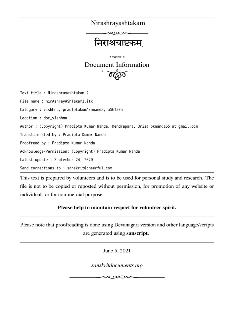 Nir Ashray ASh Takam 2 | PDF