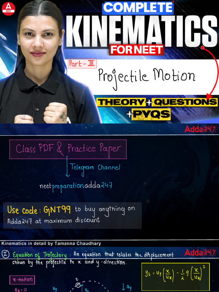 Kinematics in Detail - VII | PDF | Physical Sciences | Mechanics