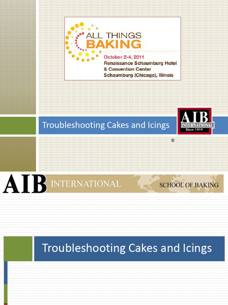 Cake and Icing Troubleshooting Guide | PDF | Cakes | Baking