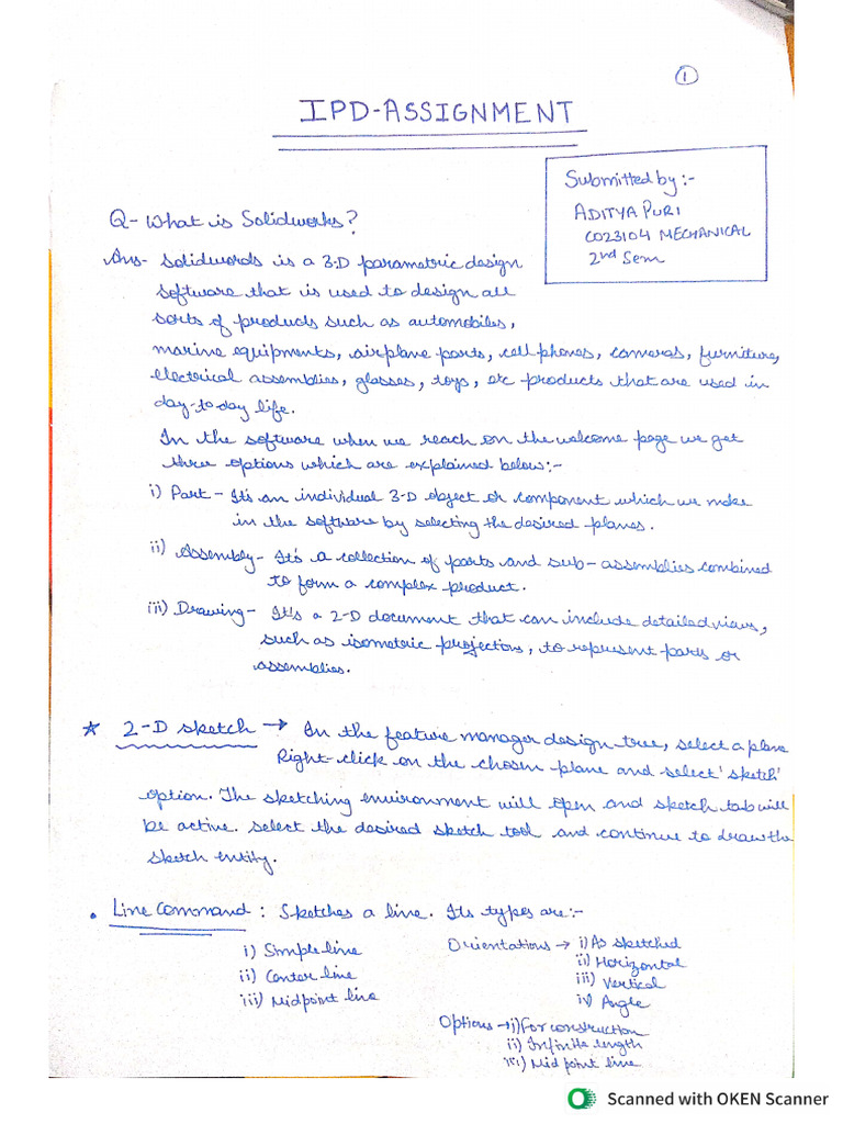 Ipd Assignment | PDF