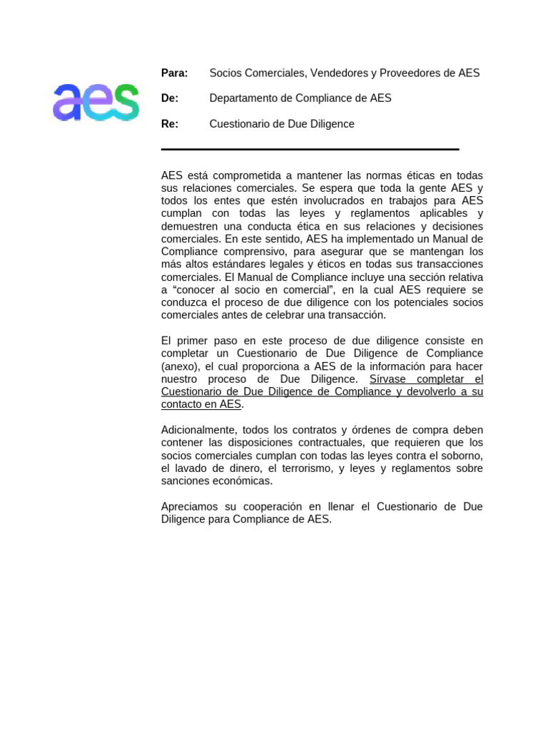 4.1 DDQ Standard en Español - Nuevo Logo | PDF | Gobierno Federal de los Estados Unidos | Propiedad