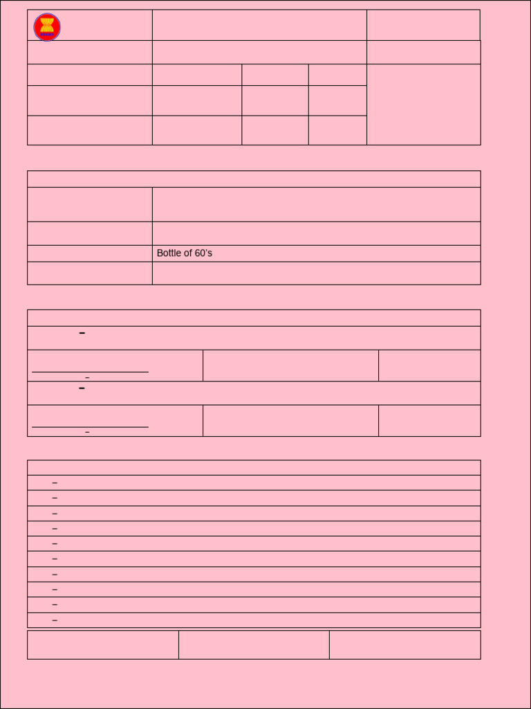 Tongkat Ali Tablet Batch Record | PDF | Tablet (Pharmacy)