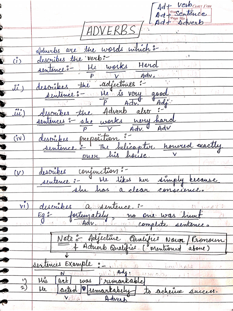 adverbs notes | PDF