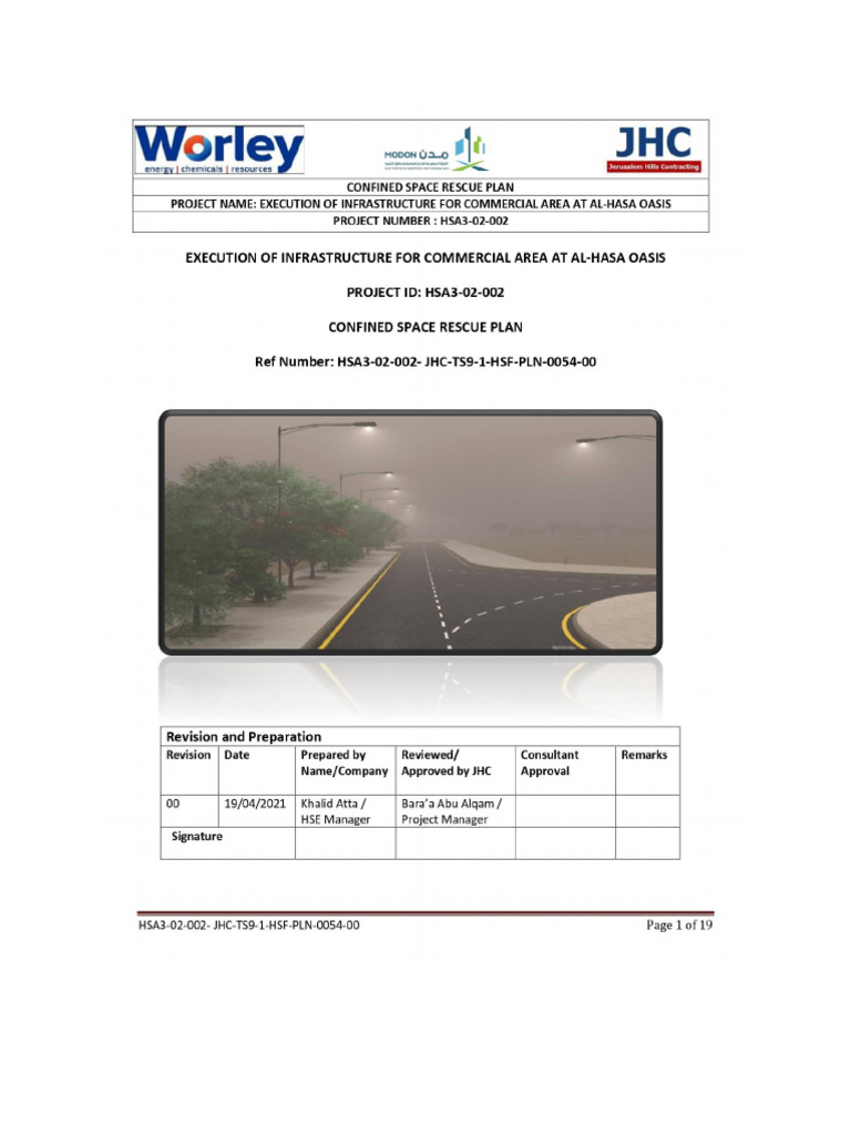 Confined Space Rescue Plan | PDF