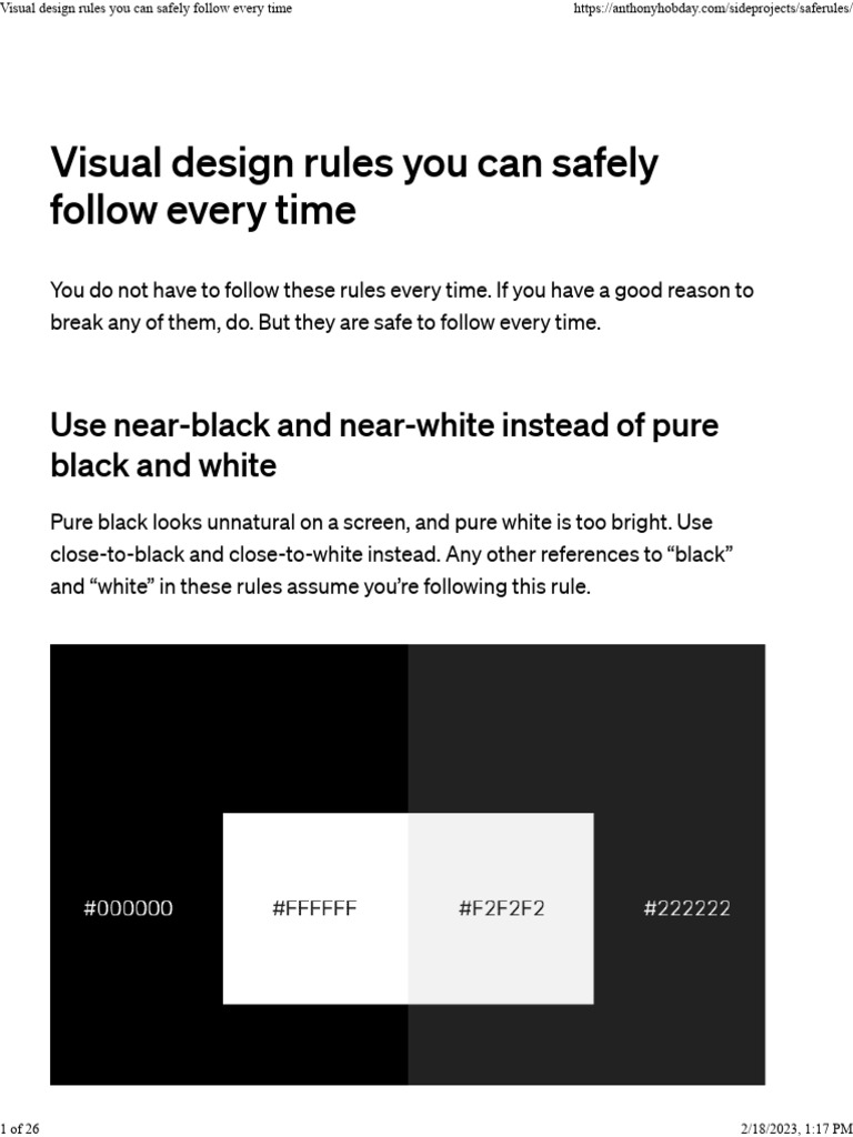 Visual Design Tips for Beginners | PDF | Color | Shadow