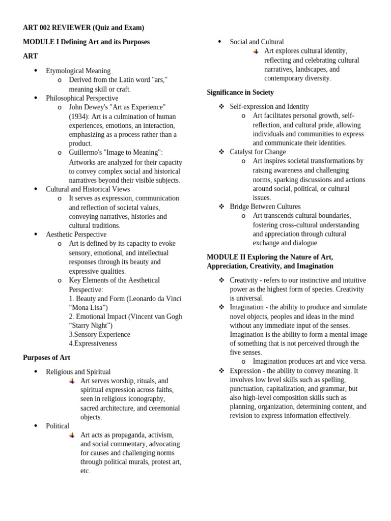 ART-002-REVIEWER (1) | PDF | Aesthetics | Idea