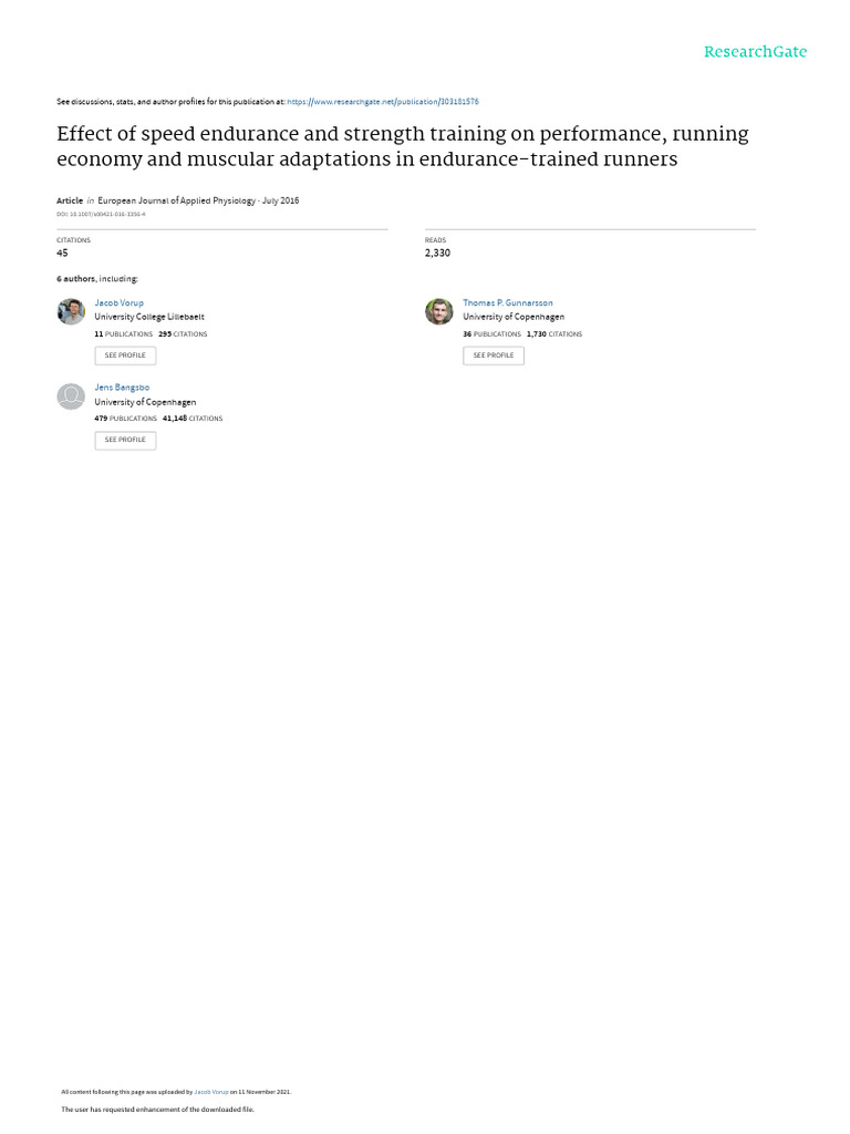 Endurance and Speed Training | PDF | Strength Training | Physical Fitness