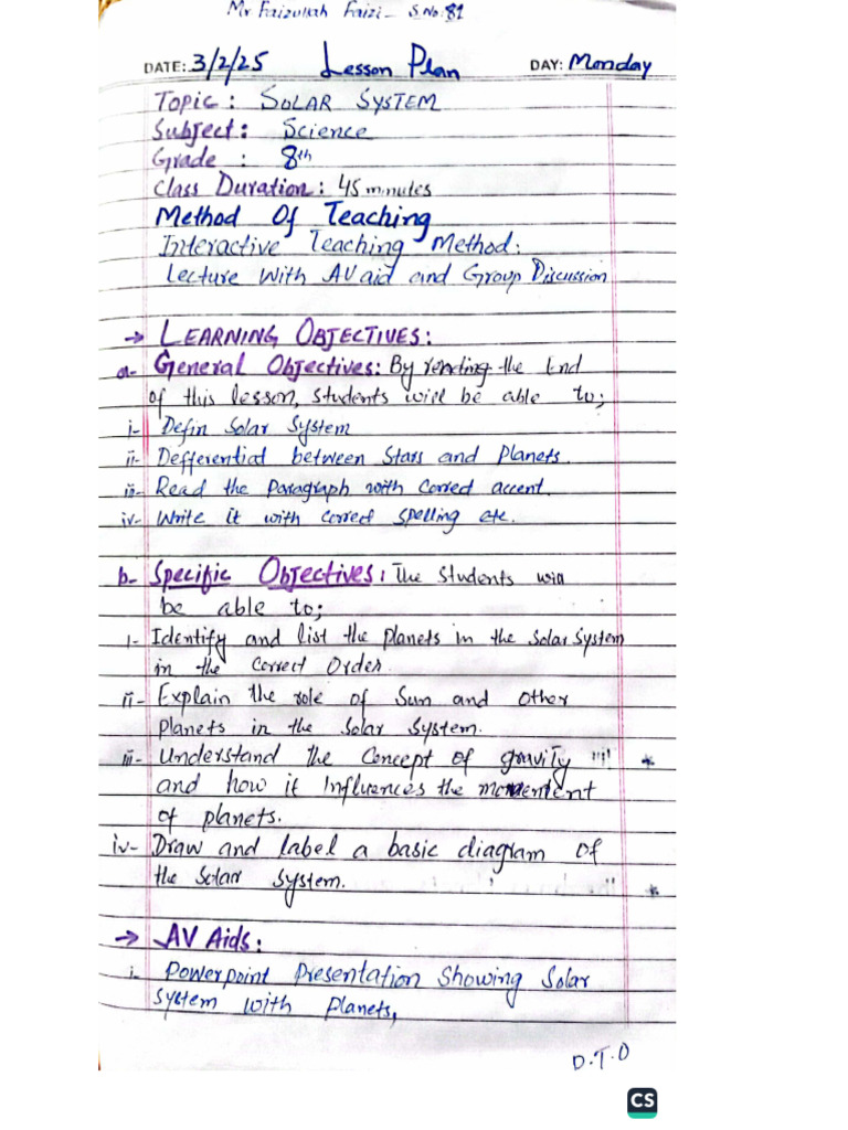 Lesson Plan 3 by Faizullah Faizi | PDF