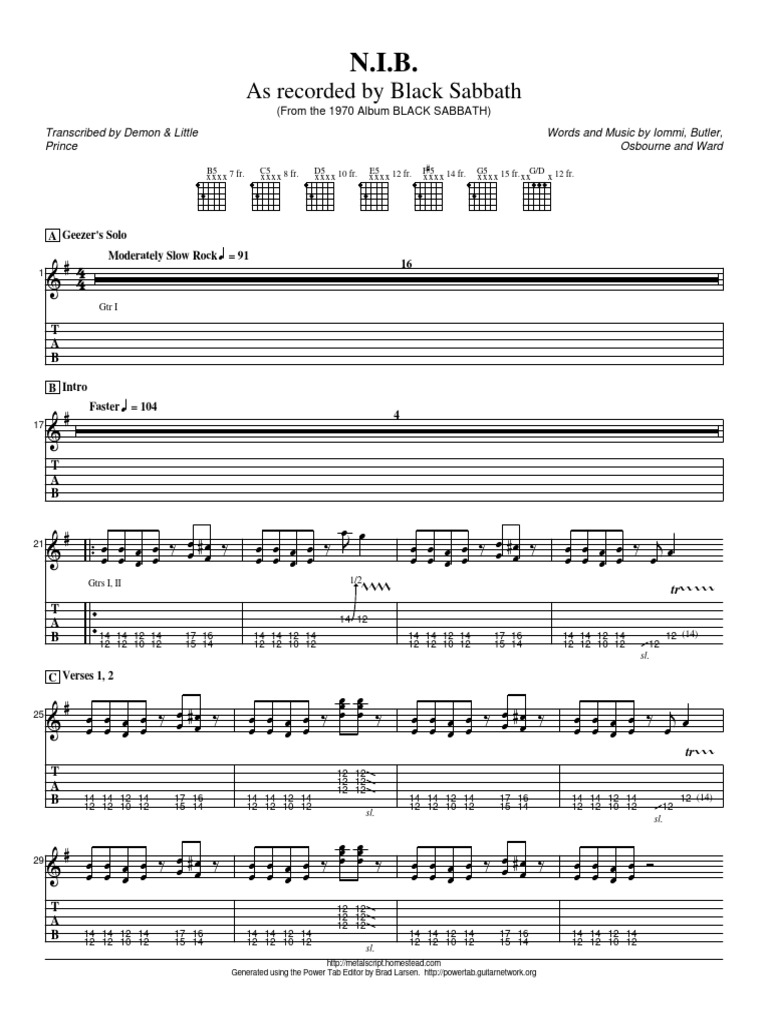 Nib | PDF | Rock Music | Heavy Metal Music