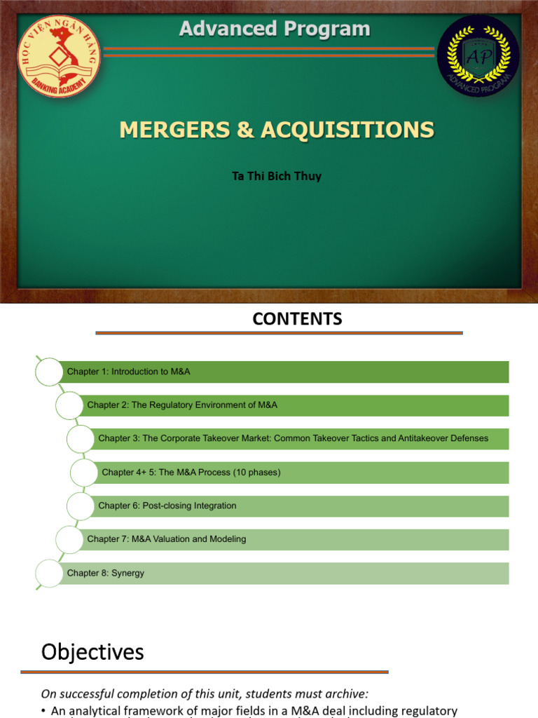 Mergers & Acquisitions Overview Guide | PDF | Mergers And Acquisitions ...