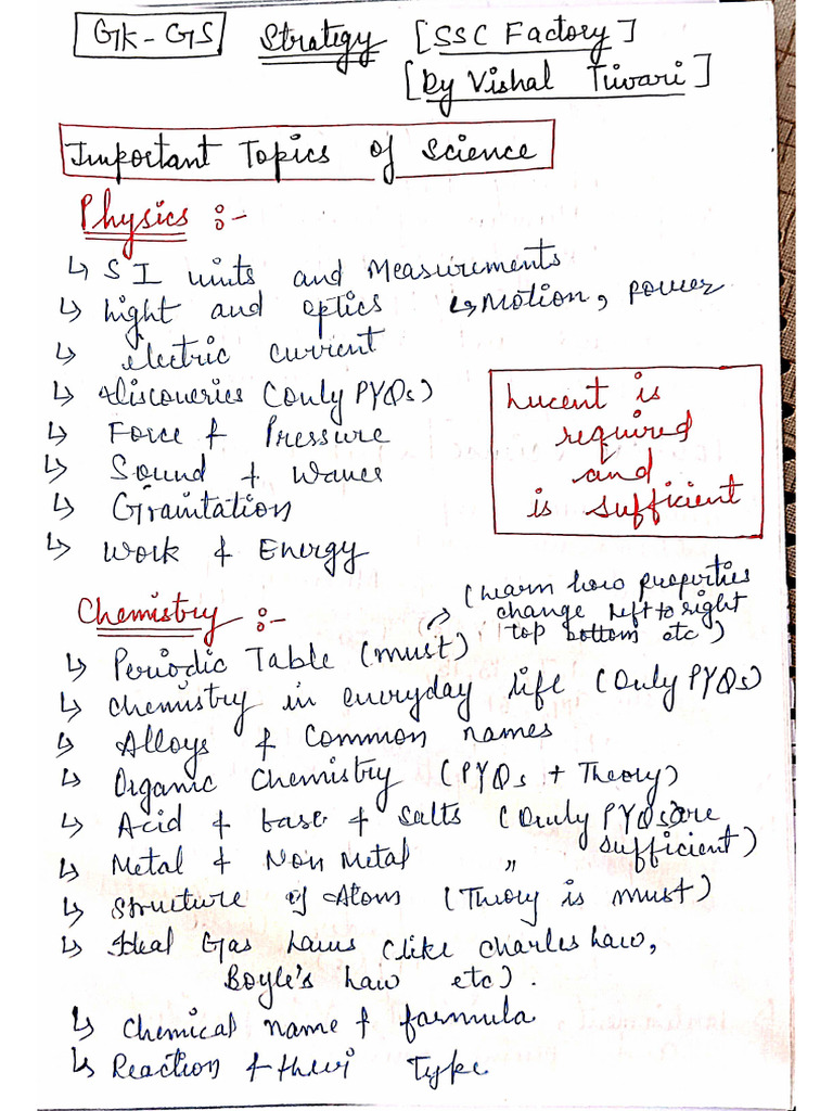 important topics for gs (1) | PDF