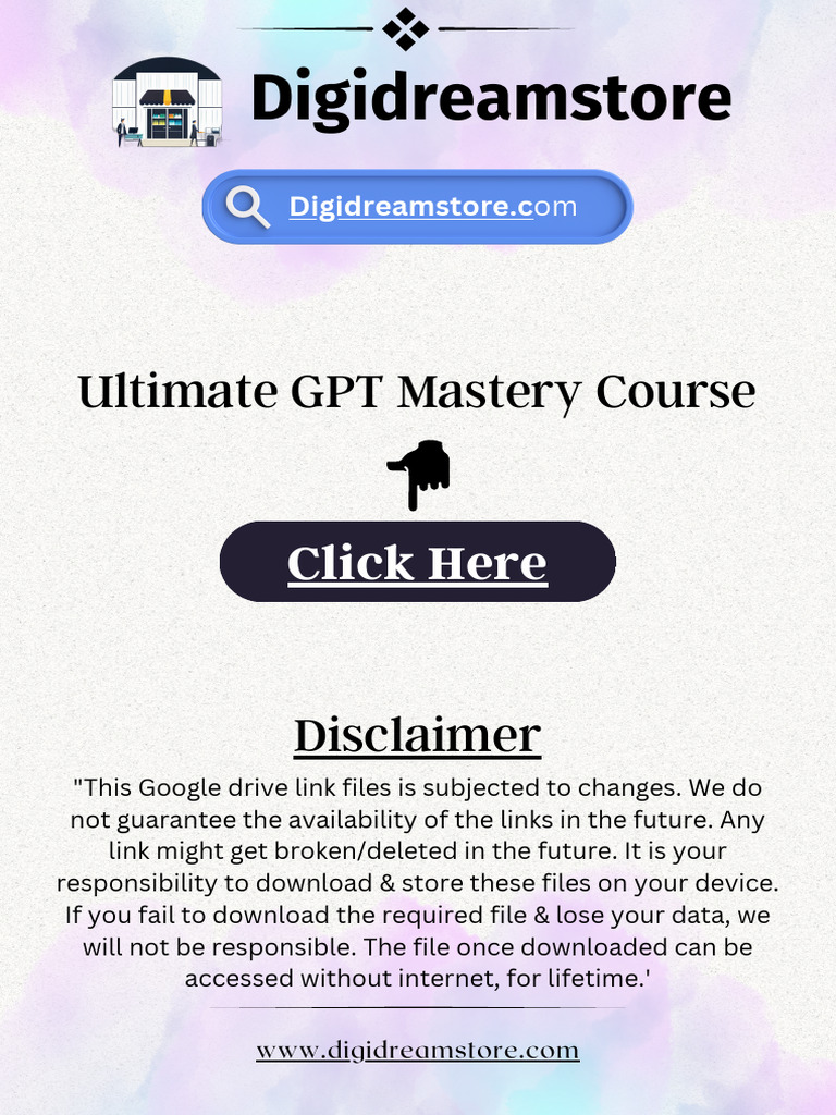 Ultimate GPT Mastery Course 9apff3 | PDF