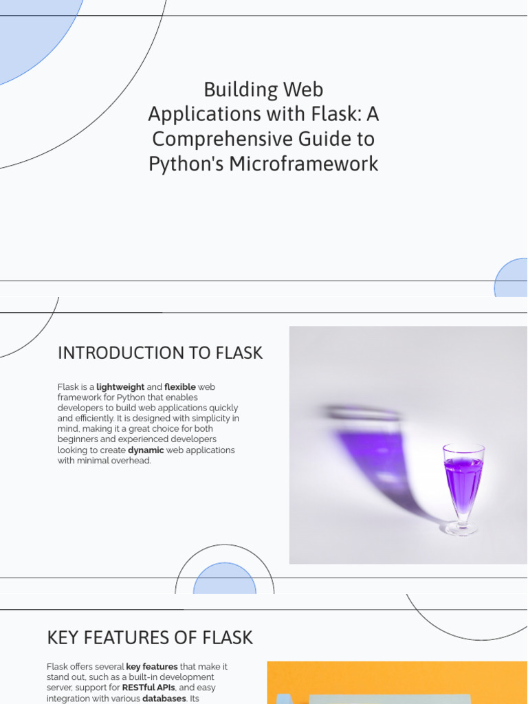 Slidesgo Building Web Applications With Flask A Comprehensive Guide To Pythons Microframework ...
