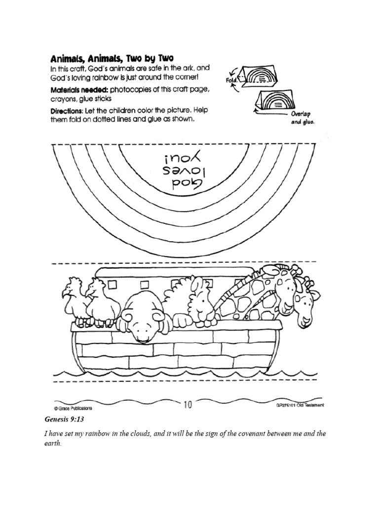 Noahs Ark Folding Picture | PDF