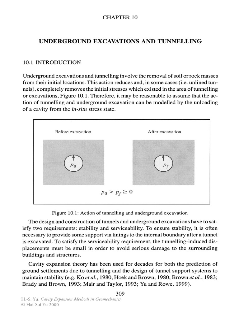 Underground Excavation and Tunnelling | PDF | Stress (Mechanics ...