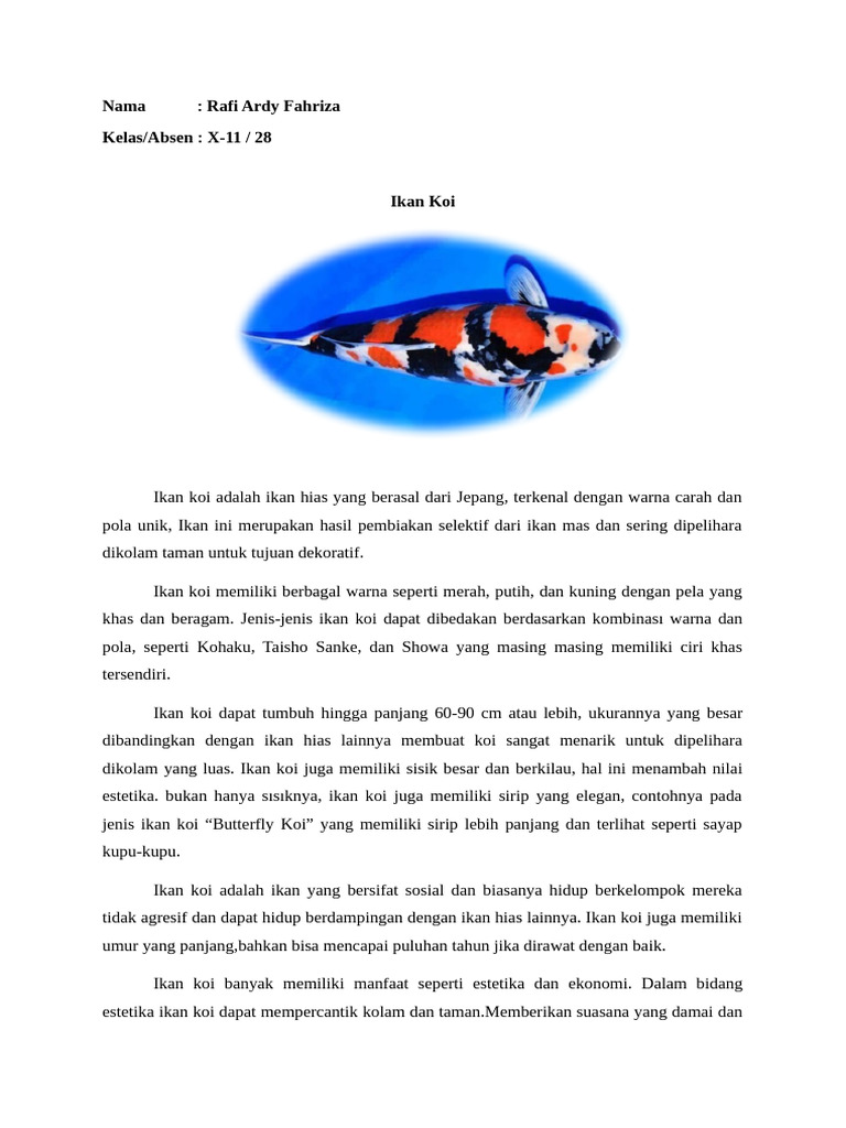 Teks LHO Rafi Ardy Fahrizal X-11 28 | PDF